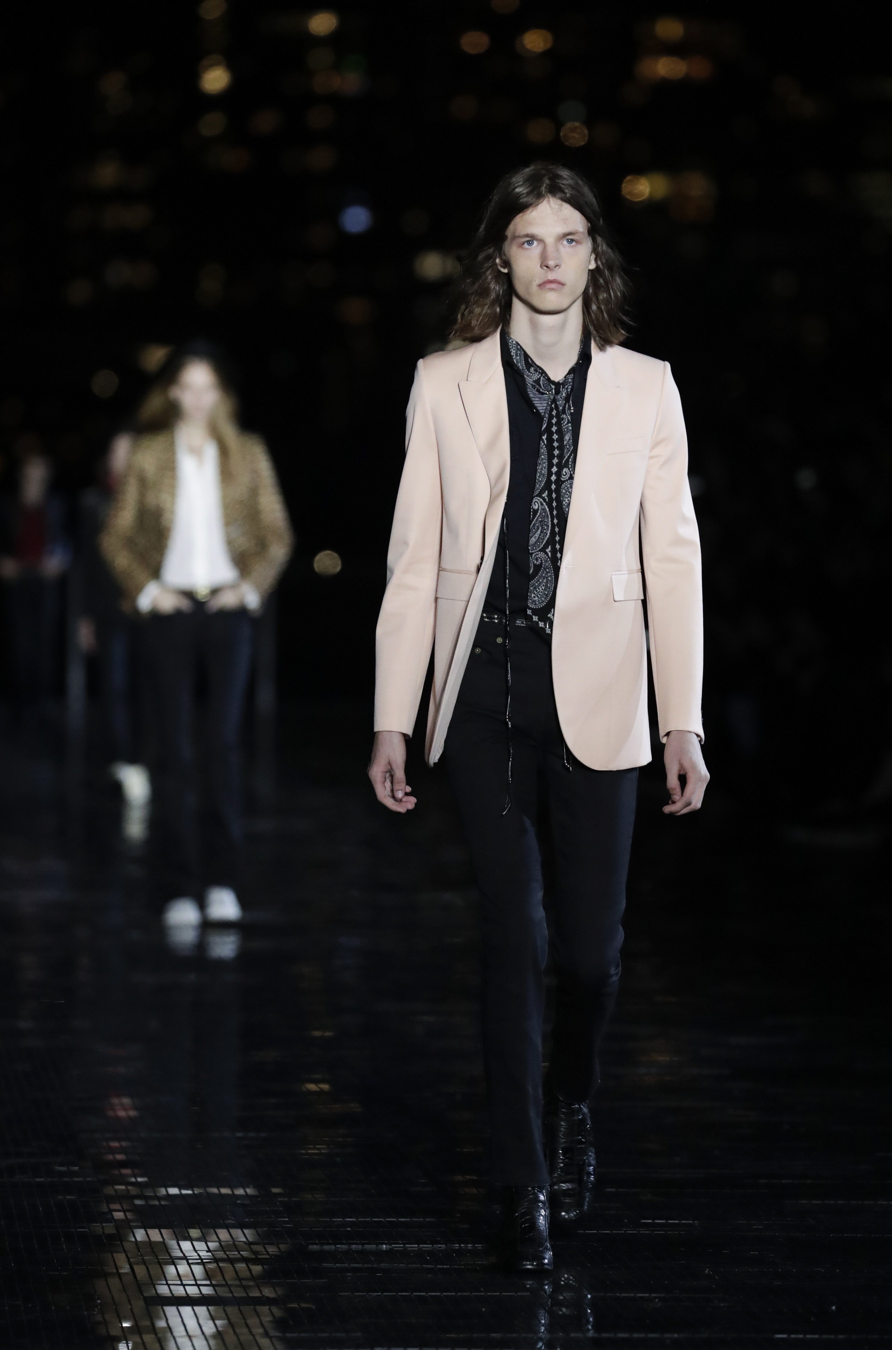Yves Saint Laurent’s menswear show crosses boundaries in New York ...