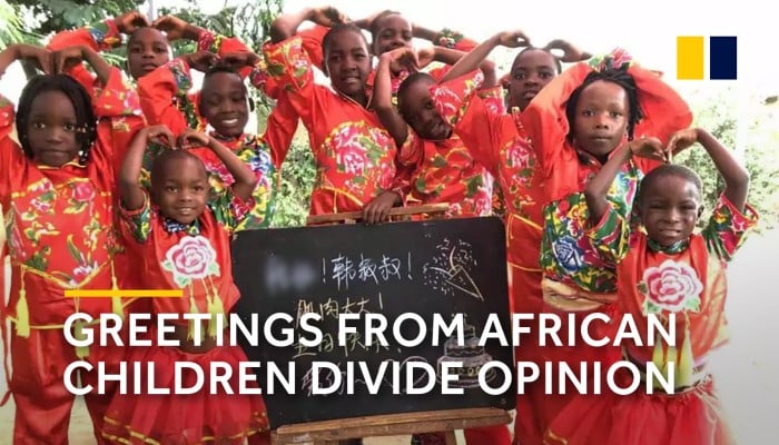 Chinese ordering of birthday greetings from African children divides ...