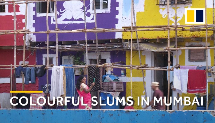 Mumbai slums get a colourful makeover | South China Morning Post