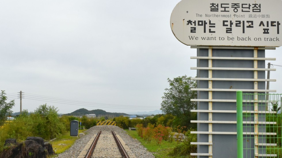 Korean border railway station represents staging post on journey to ...