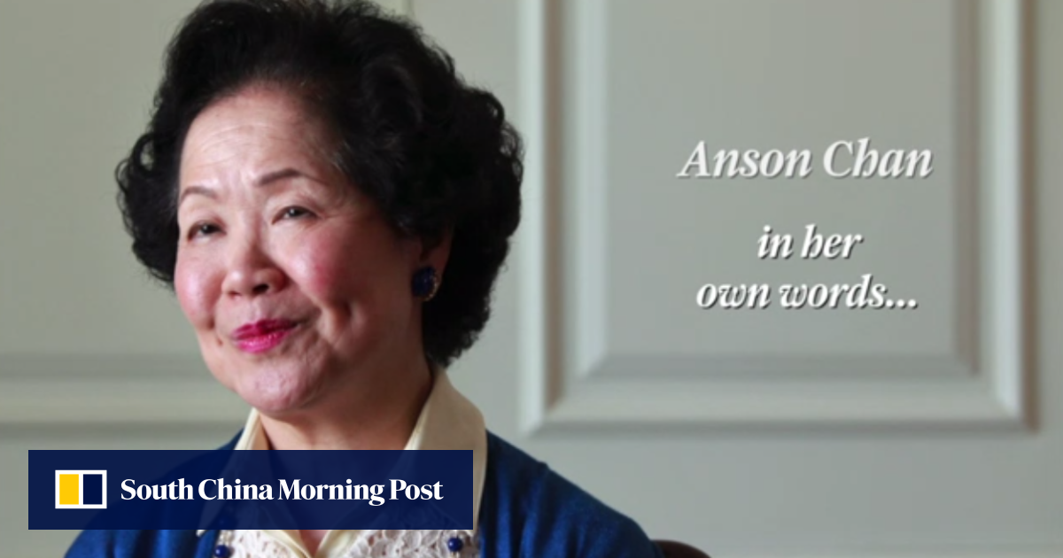 Anson Chan Part I: 'In a sense, I am a totally homegrown product' of ...